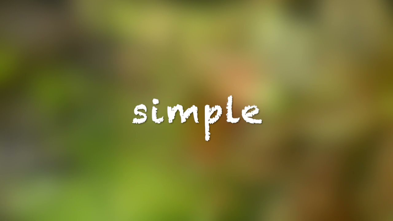 simple, like a leaf / sencillo, como una hoja - YouTube