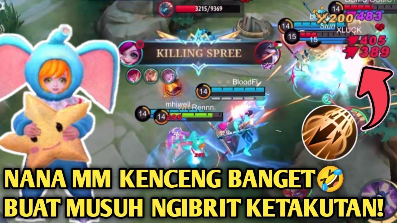NANA MARKSMAN KENCENG BNGET BASIC ATTACKNYA🤣 BUAT MUSUH KETAKUTAN ...