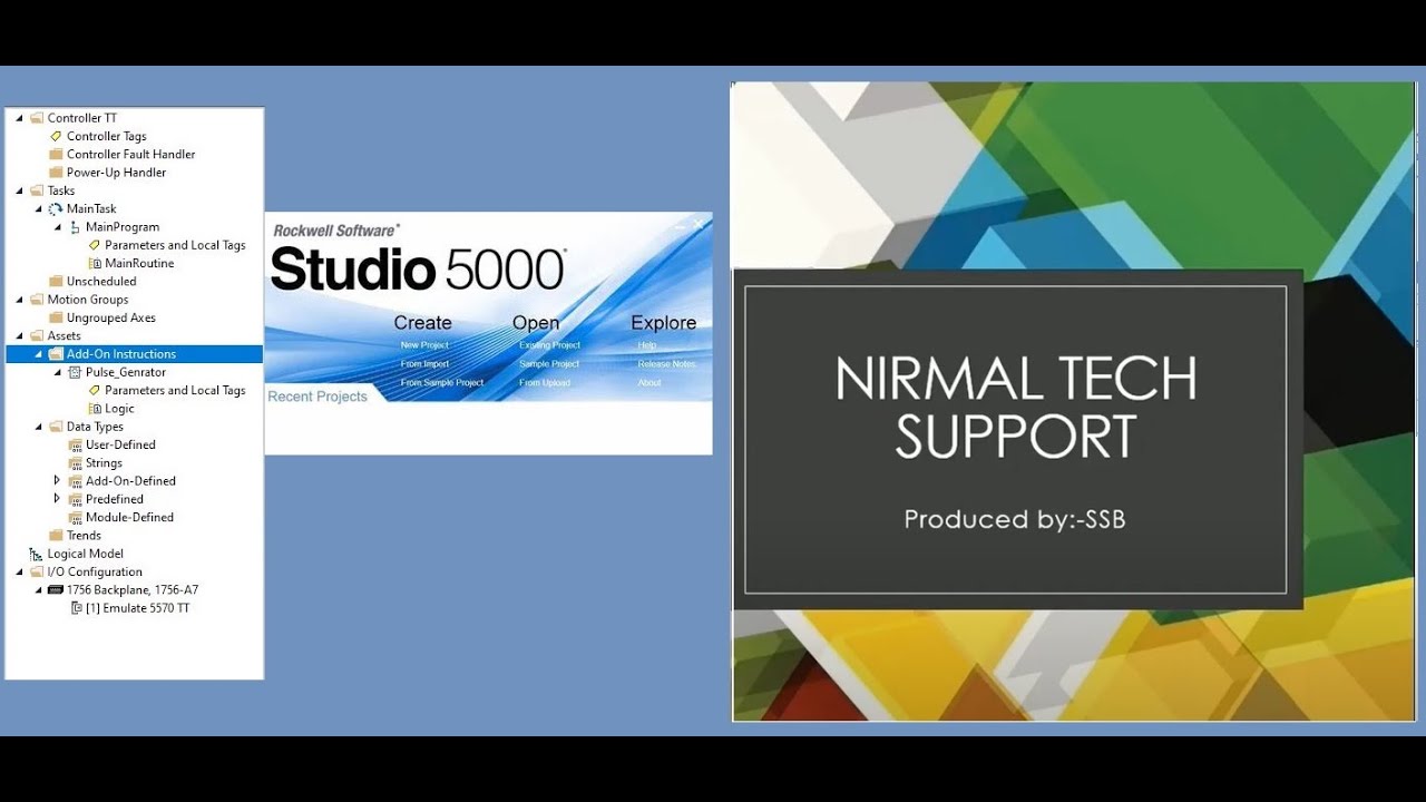 Rockwell Studio5000,Rslogic5000 AddOn Instruction - YouTube