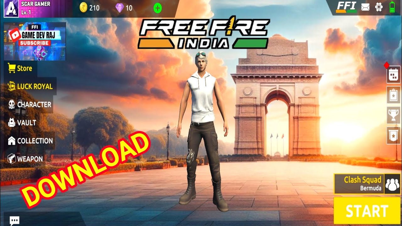 FREE FIRE INDIA (FFI) 🇮🇳 GAME KA GAMEPLAY & DOWNLOAD LINK #freefire # ...