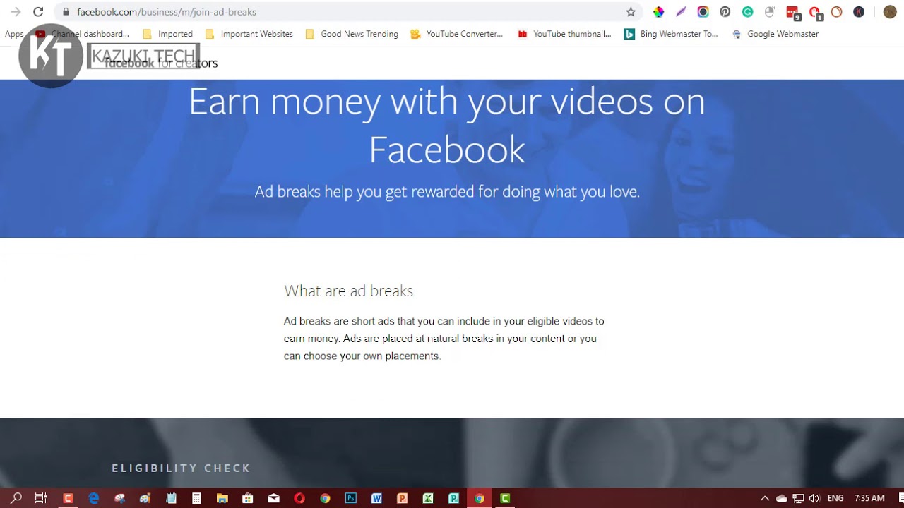 How to Apply Facebook Ad Break in Less than 1 minute and Check the ...