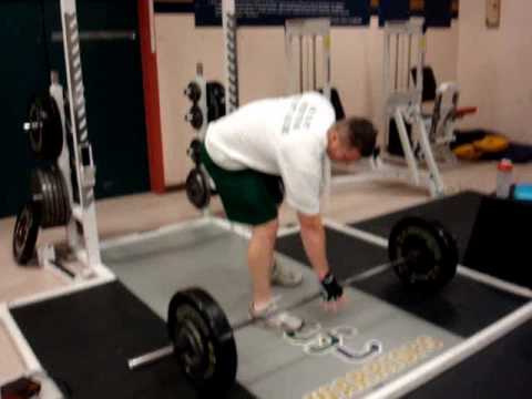 One Handed Power Cleans - 185 Pounds - YouTube