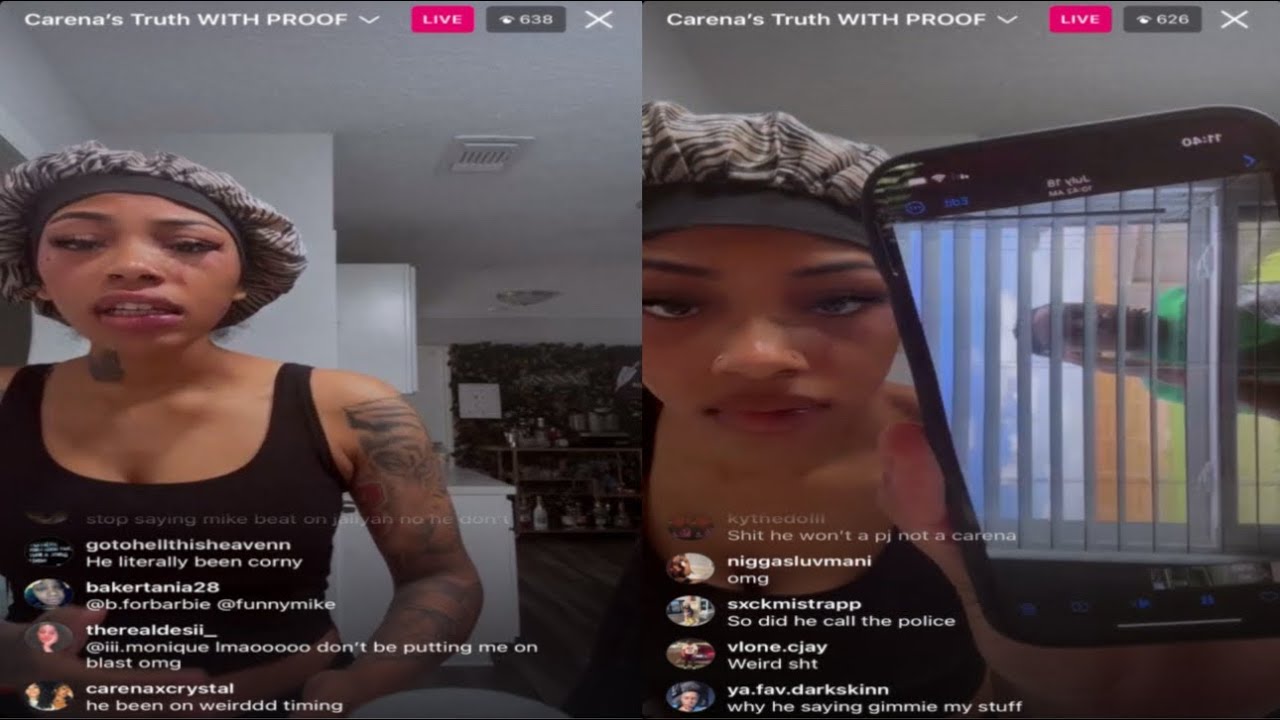 CARENA SHOWS VID OF FLO BREAKING CRYSTAL’S DOOR IN, SPEAKS ON FUNNY ...