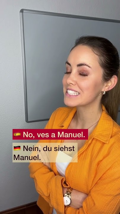 So sagst du "ich sehe jemanden/etwas" auf Spanisch #spanischfüranfänger #spanischlernen #shorts ...