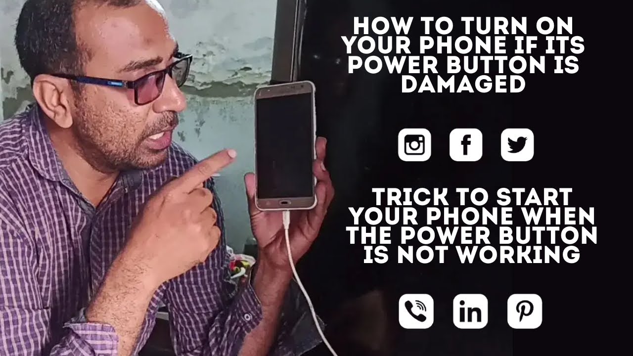 How to turn on your phone if its power button is damaged | Power Button ...