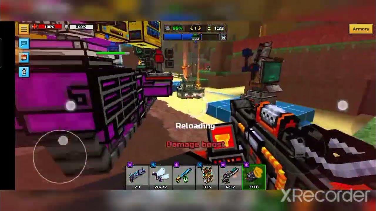 Pixel gun 3D Clan raid ( tank raid) - YouTube