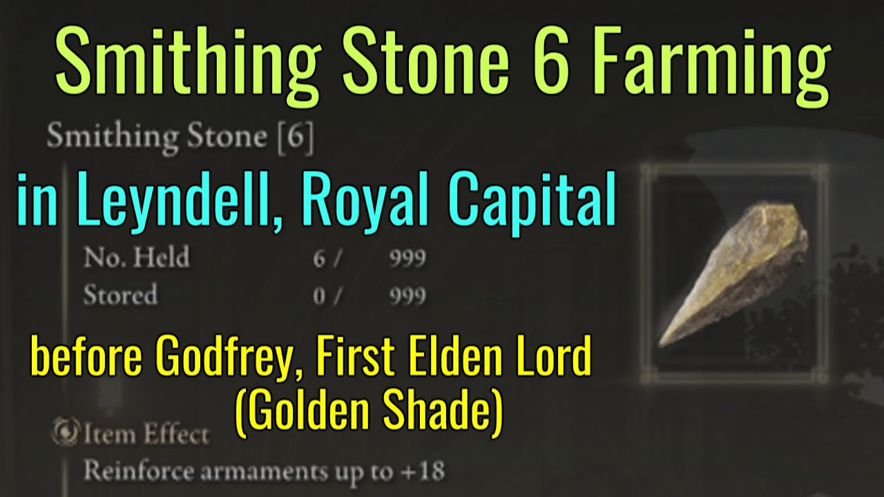 Smithing Stone 6 Farming Location | Elden Ring - YouTube