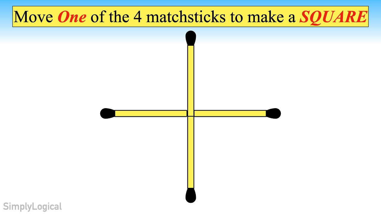 4 Matchstick Problem || Viral Matchstick Puzzle - YouTube