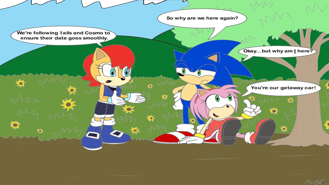 Sonic, Sally, and Amy Spying Mission (Tailsmo Comic Dub) - YouTube