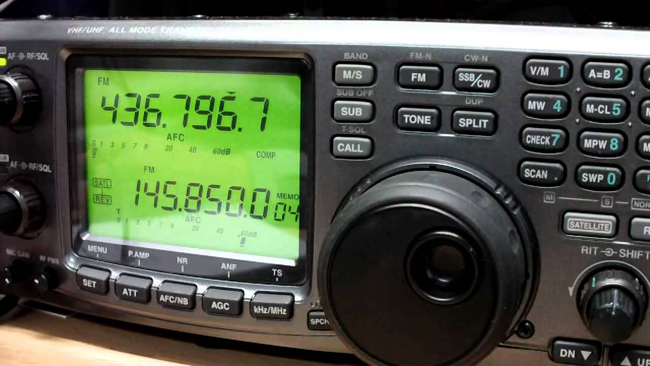 Great pass from AO-27 satellite - YouTube