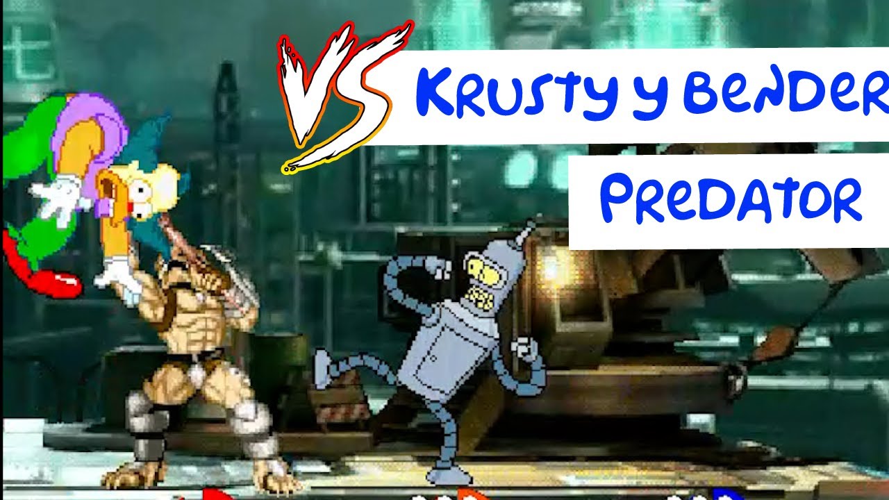 krusty y Bender contra PREDATOR gameplay total mayhem - YouTube