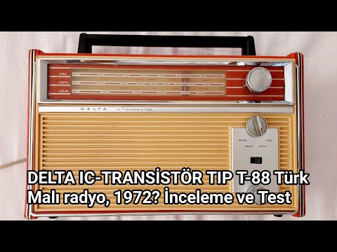 DELTA TİP T-88 Radyo (Türk Malı) Dış ve İç Dizayn İncelemesi ve Radyo ...