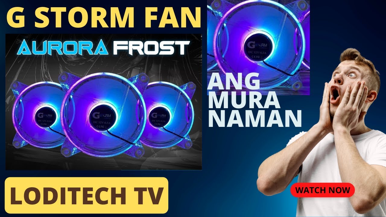 G STORM AURORA FROST RAINBOW LED 120MM LED FAN - YouTube