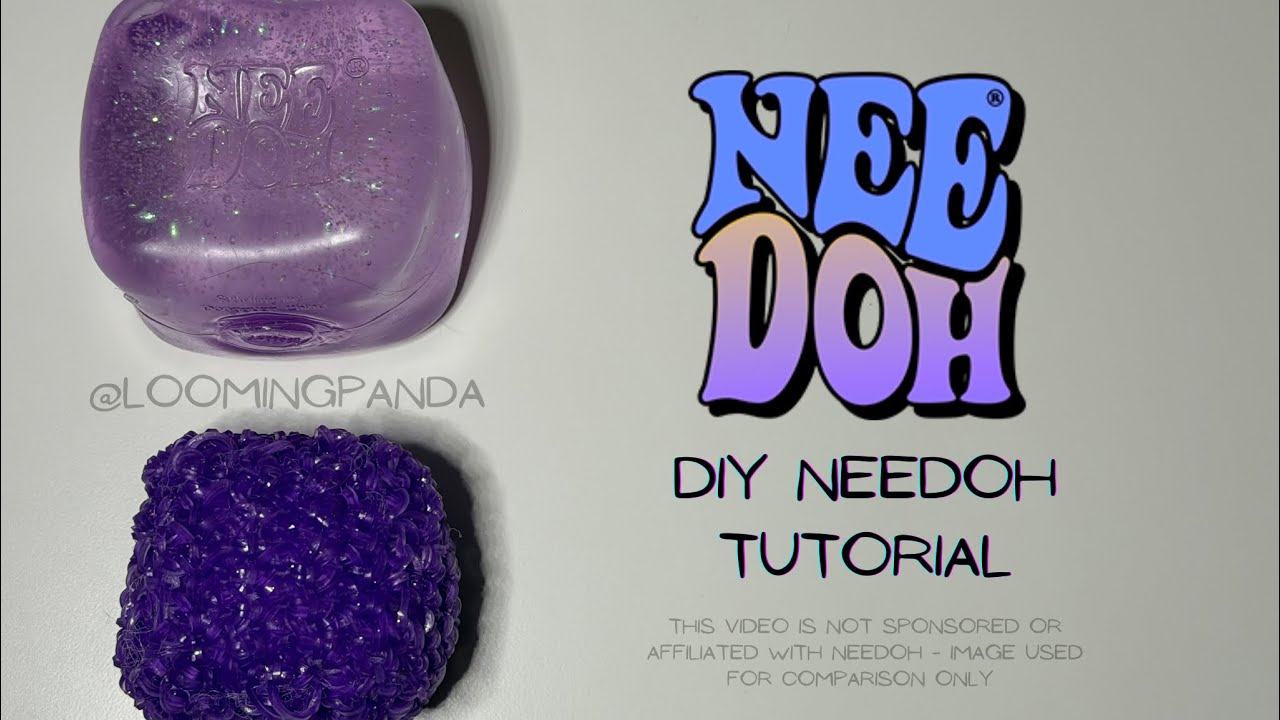 How to make a DIY NeeDoh! #rainbowloom #needoh #tutorial - YouTube