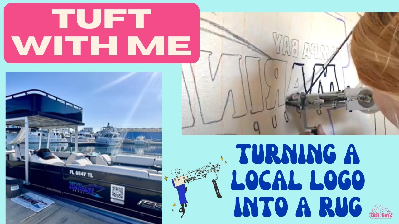 Full tufting process - Creating a Custom Logo Rug - YouTube