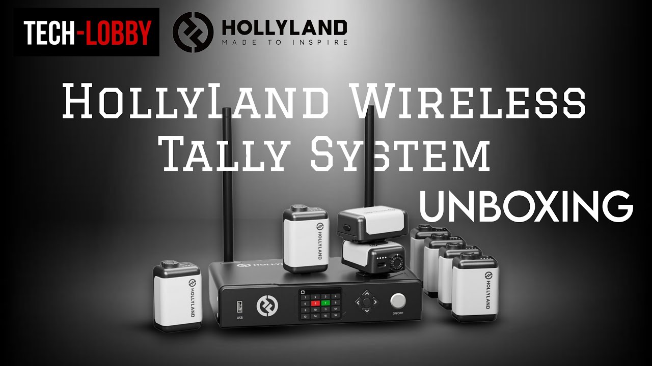 HollyLand Wireless Tally System Unboxing | Tech-Lobby - YouTube