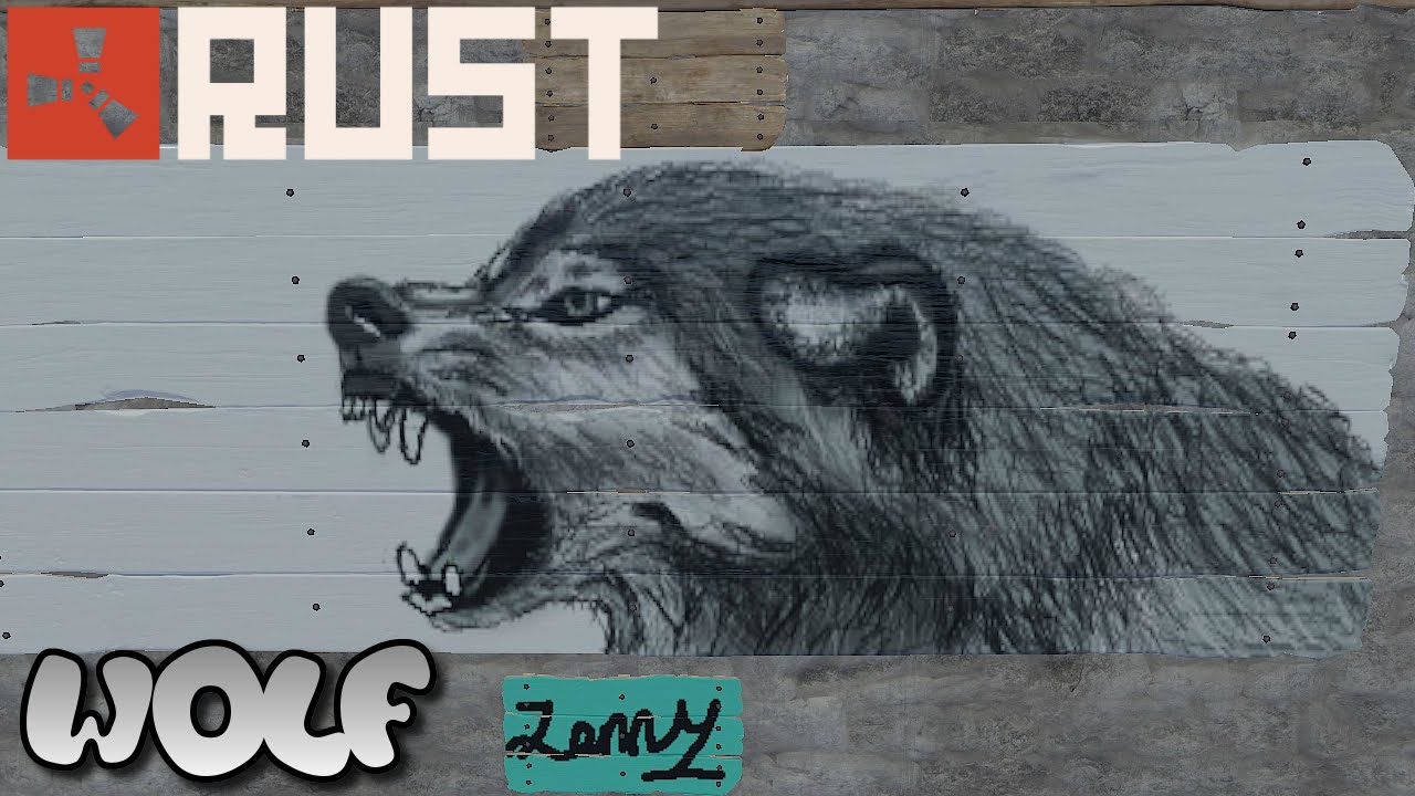 Drawing in RUST #11 Wolf - YouTube