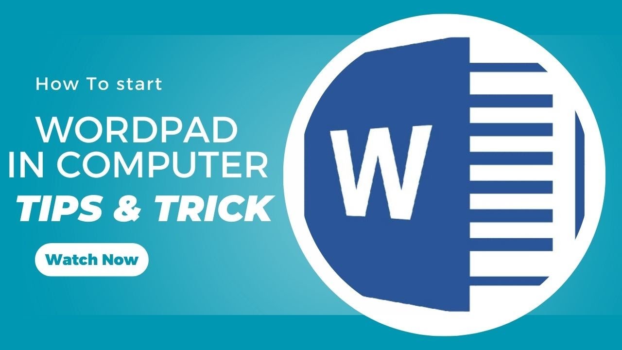 MICROSOFT WORDPAD VIEW TAB SECTION - YouTube