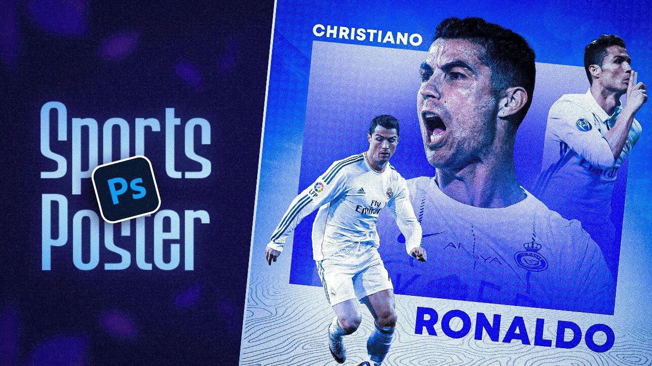 How to Create Professional Sports Poster Design | Photoshop Tutorial ...