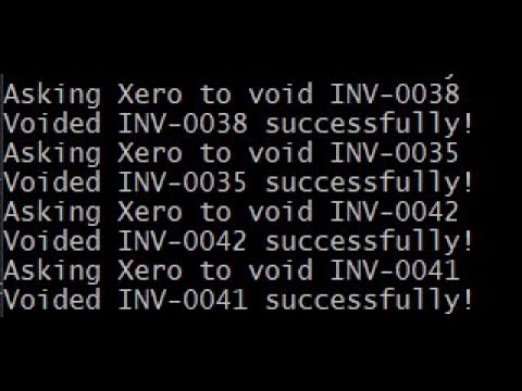 Xero Bulk Void Invoices, Bills and Credit Notes - YouTube