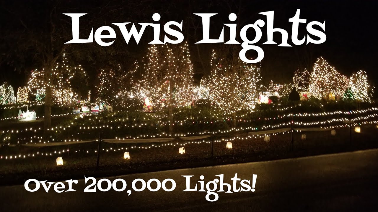 Lewis Lights - Large Walkthrough Christmas Lights Display - YouTube