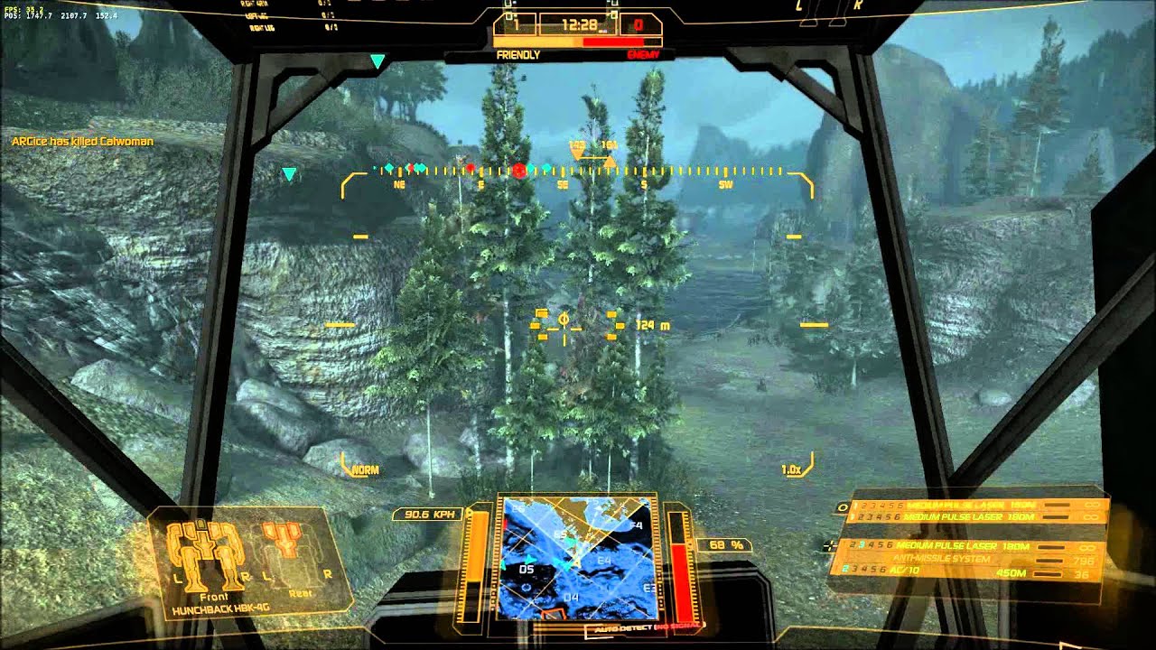 MechWarrior Online: ARC+Vandal - HBK-4G 04 PULL! - YouTube
