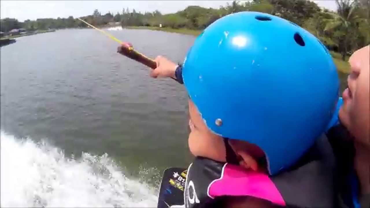 6-yr-old’s First Wakeboarding in Indonesia | Batam Travel - YouTube