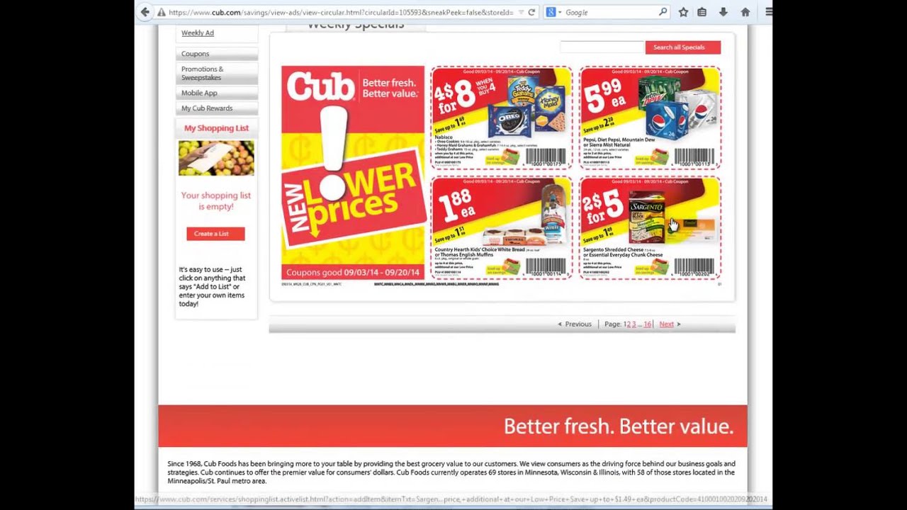 How to get the Cub Foods Weekly Ad? - YouTube