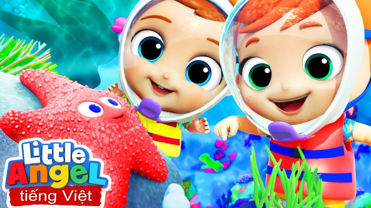 Đi Biển Thật Là Vui | Cả Nhà Đi Biển | Little Angel Tiếng Việt - YouTube