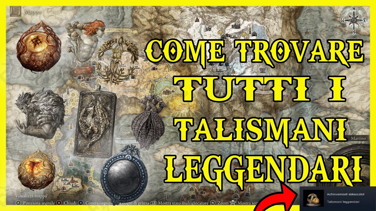 COME TROVARE TUTTI I TALISMANI LEGGENDARI SU ELDEN RING (8/8) - Elden ...