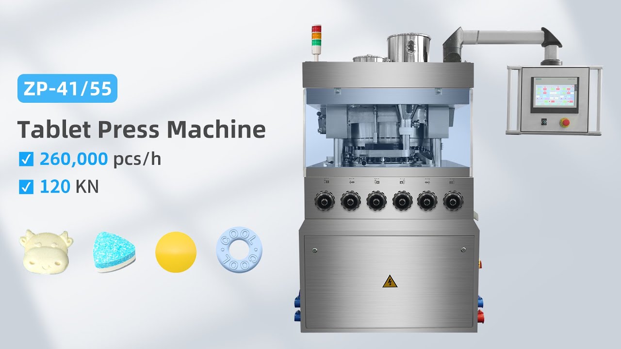 ZP 41/55 Tablet Press Machine - YouTube