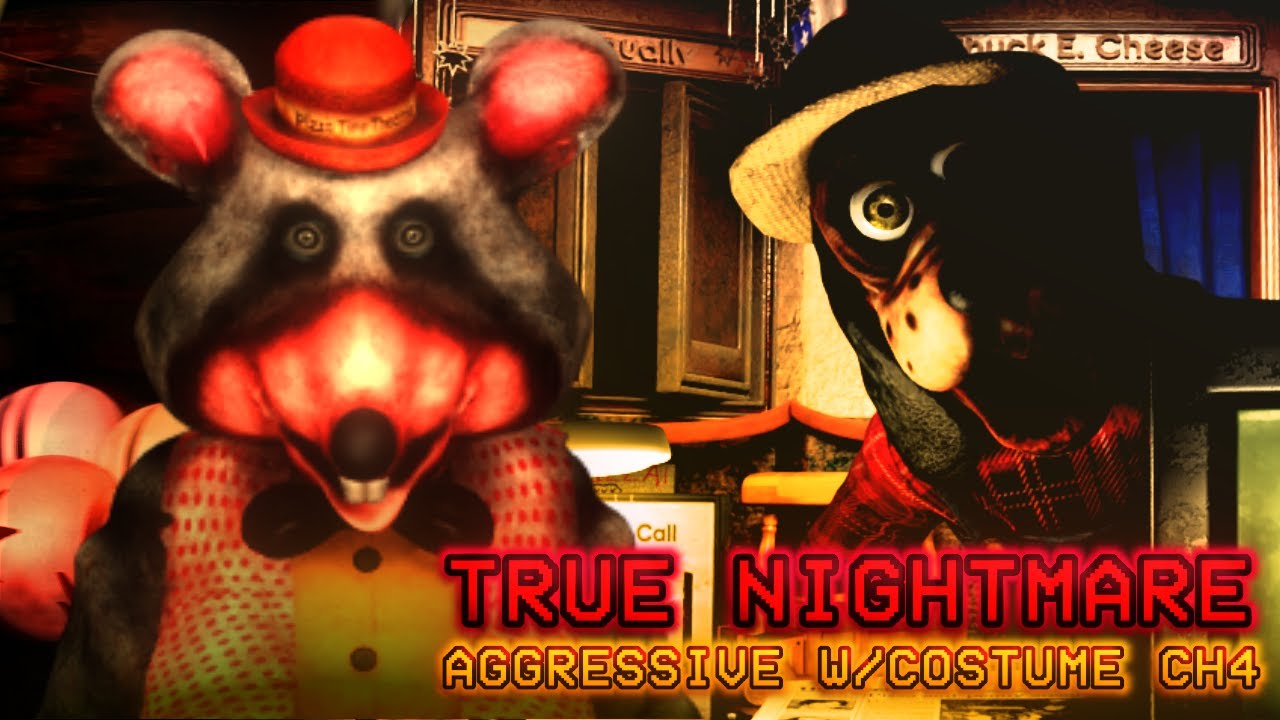 True Nightmare Aggressive w/ Costume in Channel 4 Complete | FNaCEC:R ...