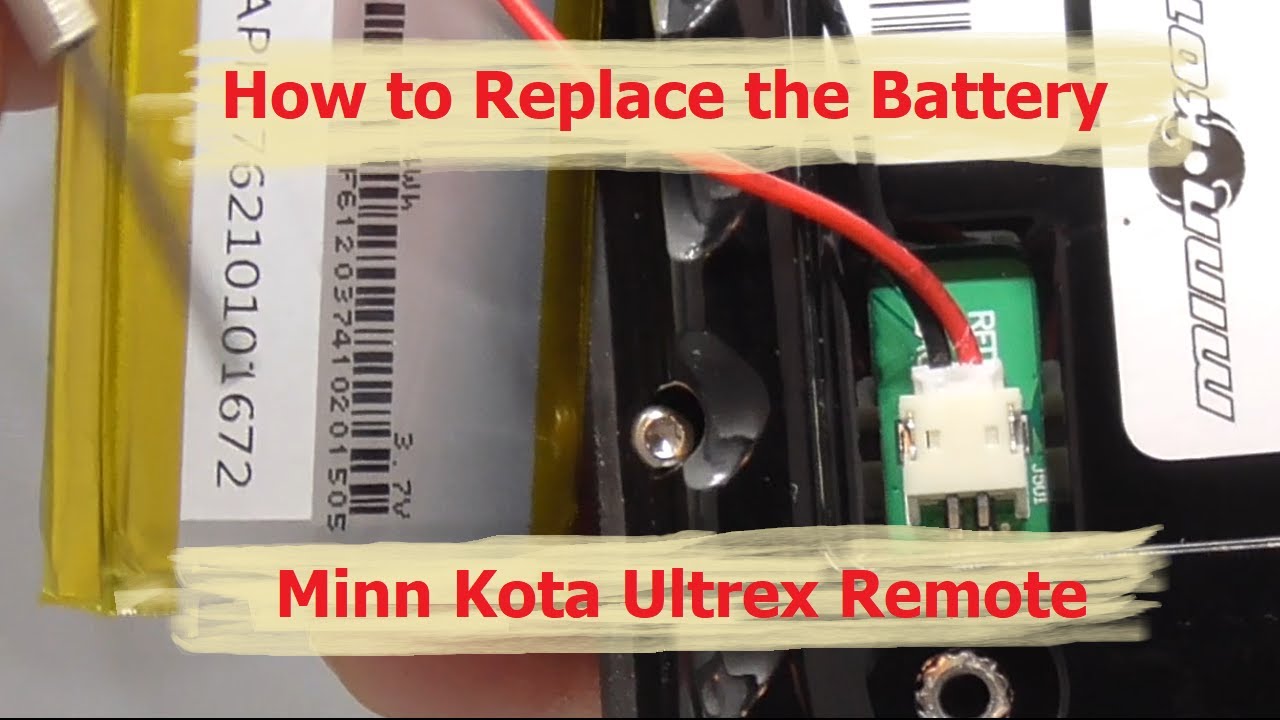 How to replace the battery in the Minn Kota Ultrex Trolling Motor ...