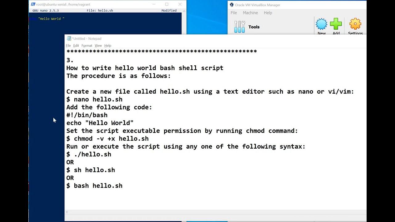 how to set up a virtual linux ubuntu machine on windows 10 with vagrant and virtualbox - YouTube