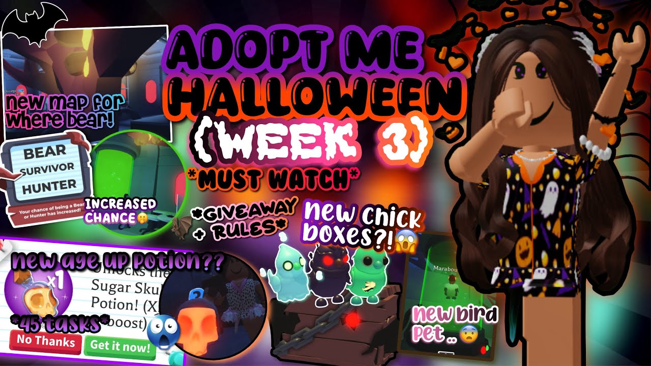 ADOPT ME HALLOWEEN 😱💓BUYiNG CHiCK BOXES+PETS 📦|BUYiNG SKULL POTiON 🧪 ...