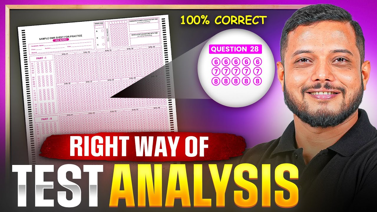 Rajwant Sir on TEST ANALYSIS 🔍 | Proper Method | JEE 2026 - YouTube