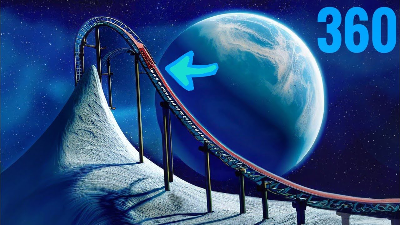 I built a Roller Coaster on the Moon (360 VR) - YouTube