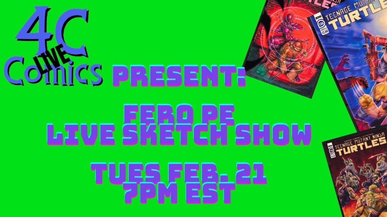 Live Sketch Claim Show with TMNT Artist Fero Pe - YouTube