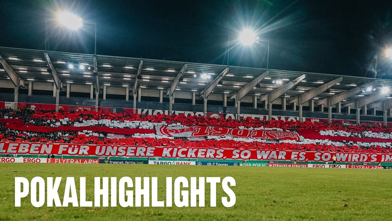 OFC-Highlights : 2. Runde DFB-Pokal Kickers Offenbach vs. Karlsruher SC ...