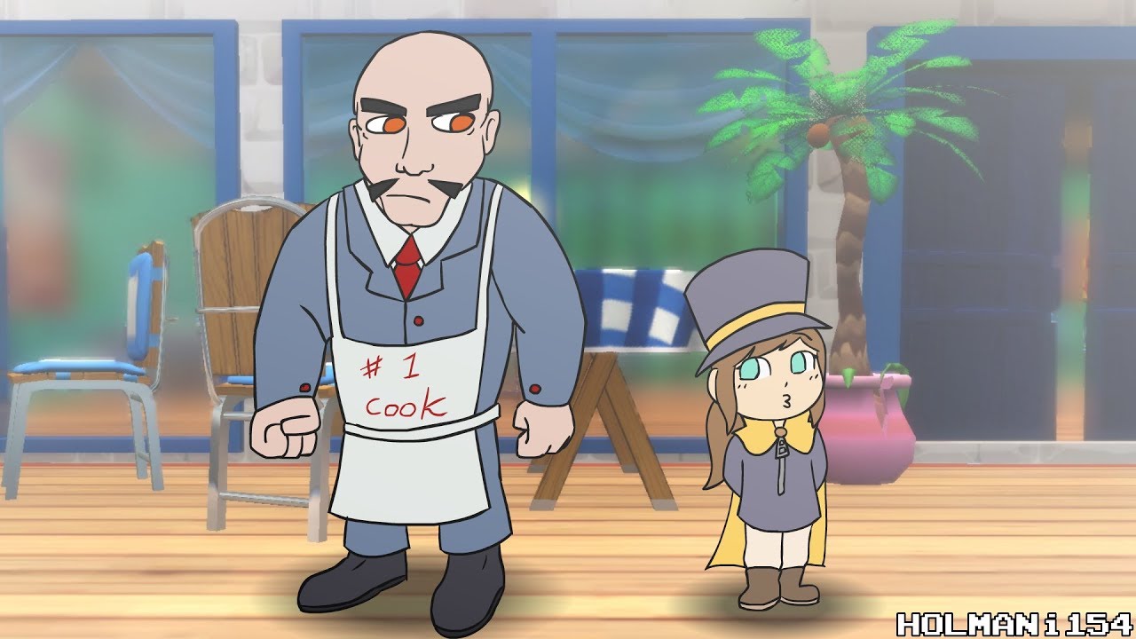 Hat kid & Mafia (Short animation & Speed animation) - YouTube