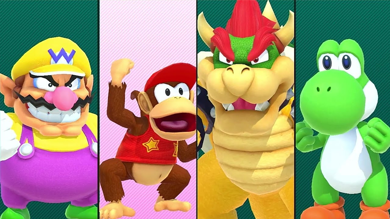 Super Mario Party - Mario Party Megafruit Paradise - Diddy Kong Bowser ...