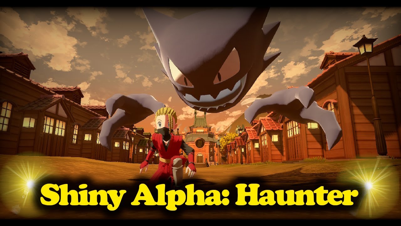 Shiny Alpha Haunter Pokémon Legends Arceus Massive Mass Outbreak - YouTube
