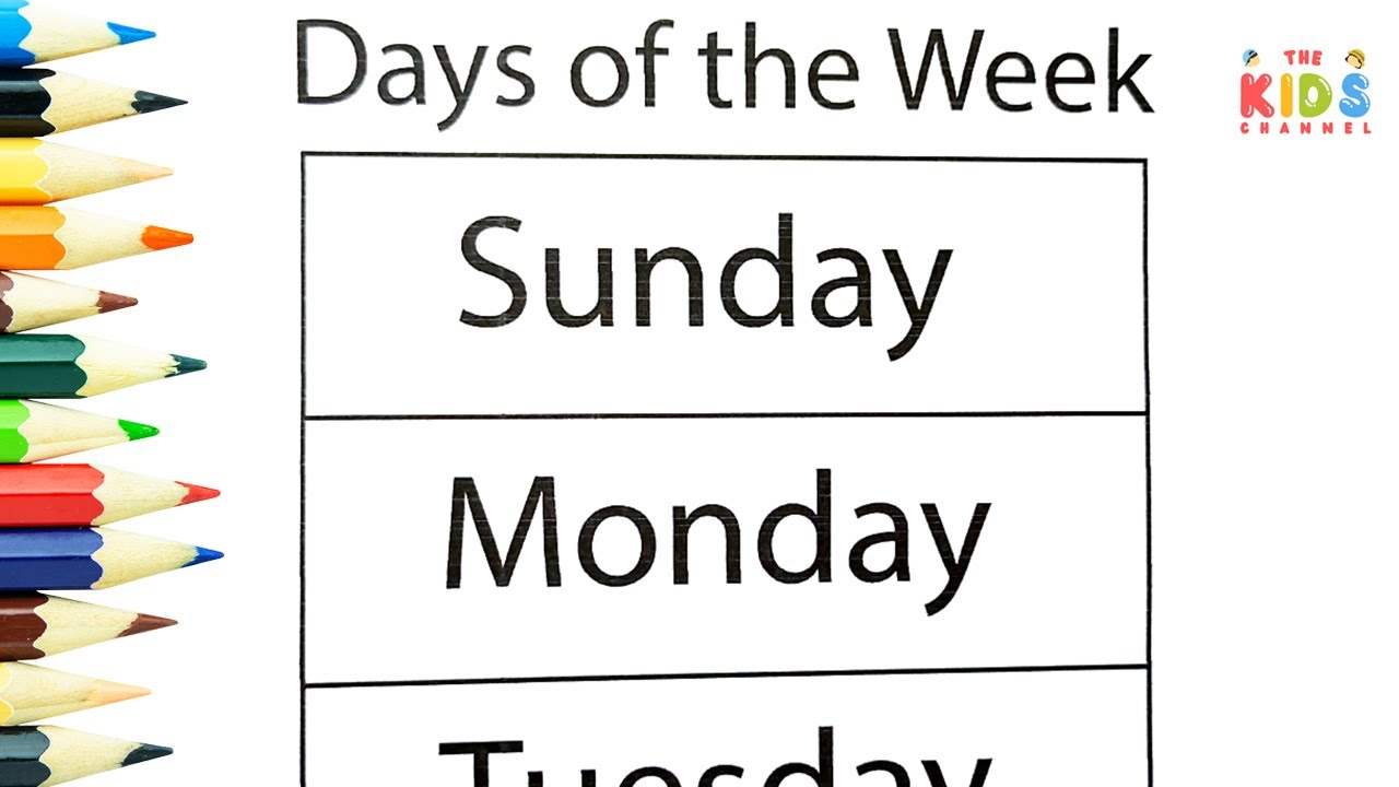 Mastering The Week: Your Guide to Weekday | Learn Weekdays | Days of ...