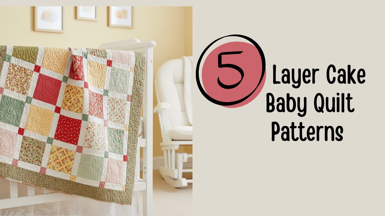 Quick baby quilts using layer cake bundles for busy quilters - YouTube