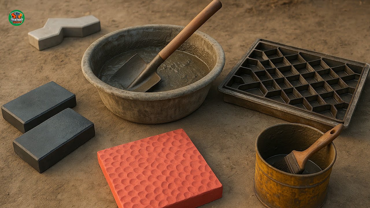 TOP 5 Amazing Concrete Tiles Making Process | How concrete tiles are ...