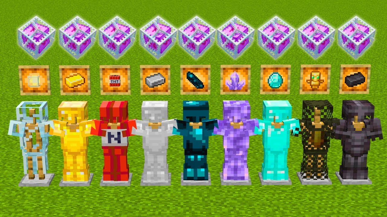 Which armor survive more end crystals in Minecraft? - YouTube