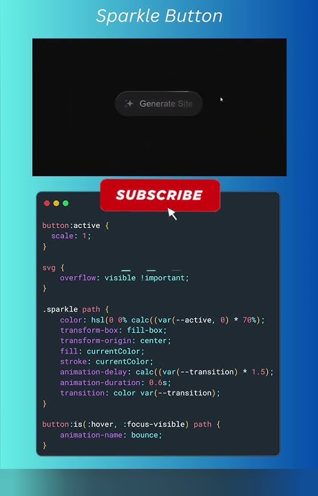 Sparkle Button Using Html Css Coding Shorts Ytshorts Shortsfeed Web Youtube