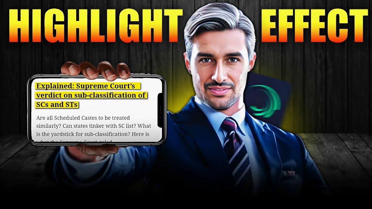 How to Make Paper Highlighter Effect like Dhruv Rathee in Alightmotion ...