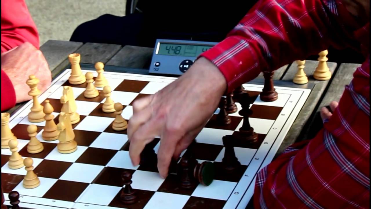 Timed Chess in Bernardine Park Vilnius Lithuania - YouTube