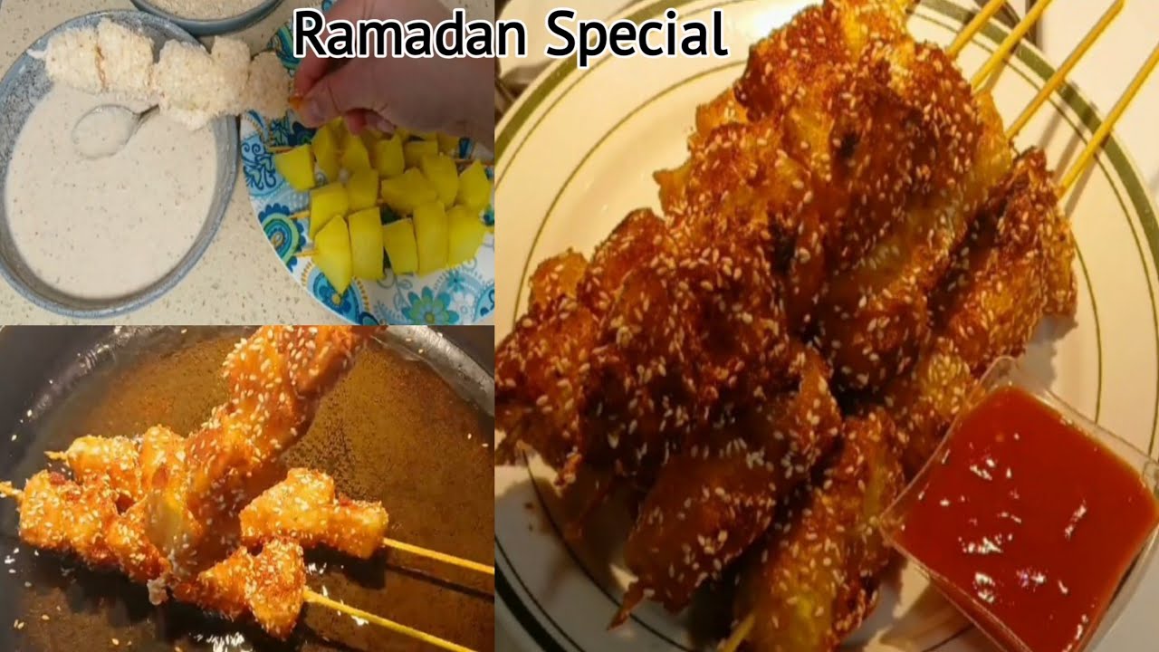 Chinese Sesame Seeds Potato 🥔 Sticks Very Tasty Ramadan Special Recipe ...